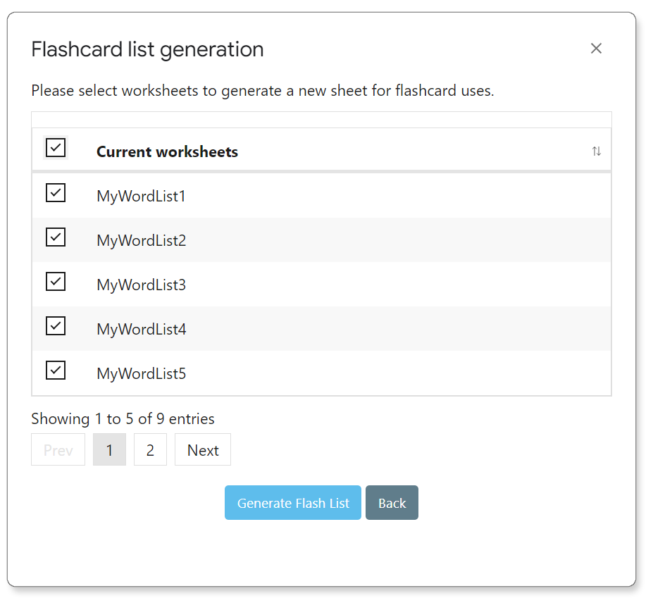 Merge Sheets Flashcard Suite Documentation